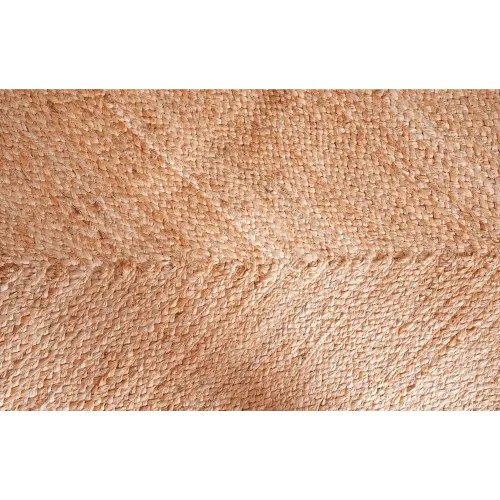 Hand Braided Natural Rounding Pattern Jute Rug